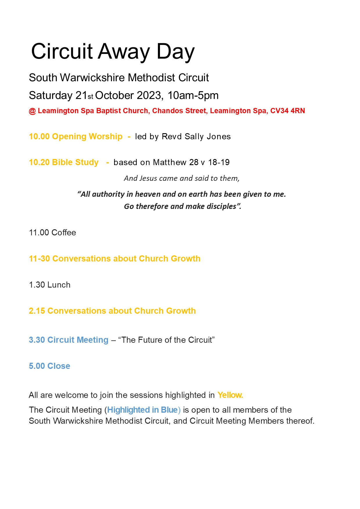 Happenings | Warwick Methodist Church | Warwick Methodist Church